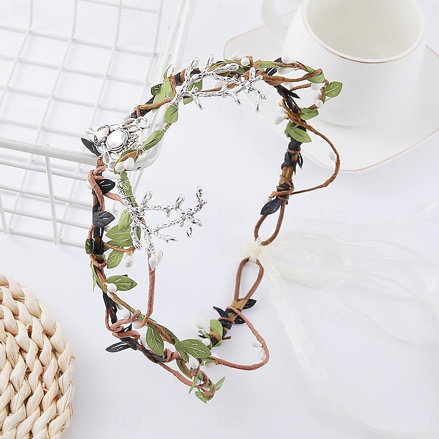 Floral Medieval Renaissance Headpiece Headband Fairy Elven Fancy Dress ...