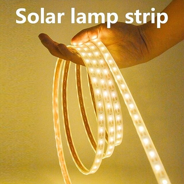 1pc Outdoor Solar Strip Light, Waterproof LED Strip 7M-300LED Summer ...