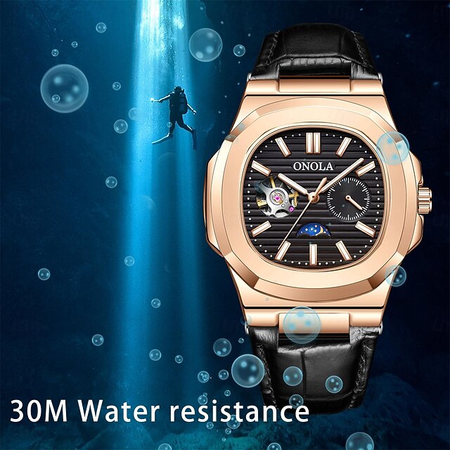 onola ceas mecanic pentru bărbați ceas de mână de afaceri la modă ...