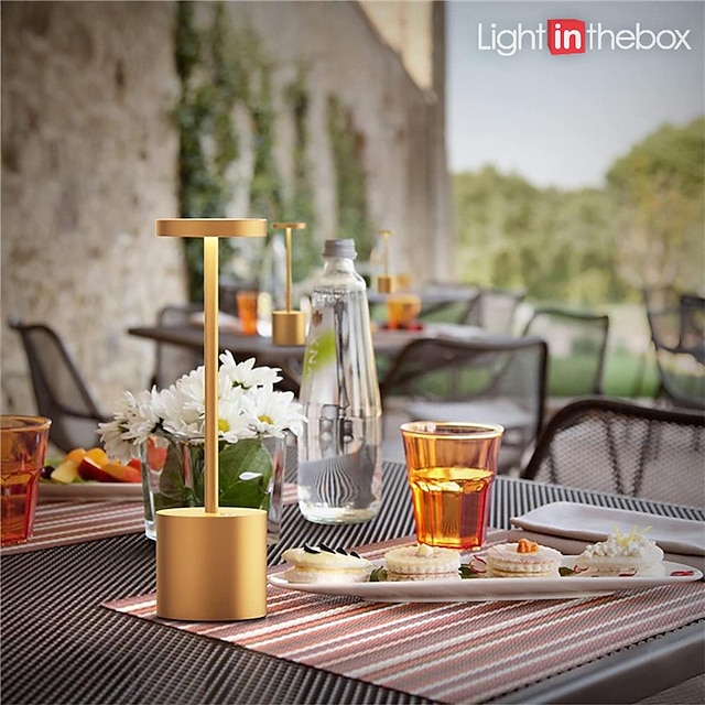 Cordless Table Lamp Rechargeable Battery Operated Portable Table Light ...