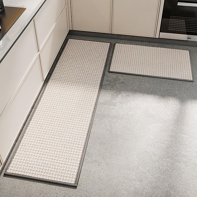Kitchen Rugs & Mats Non-Skid WashableAnti-Fatigue, Non-Slip Absorbent ...