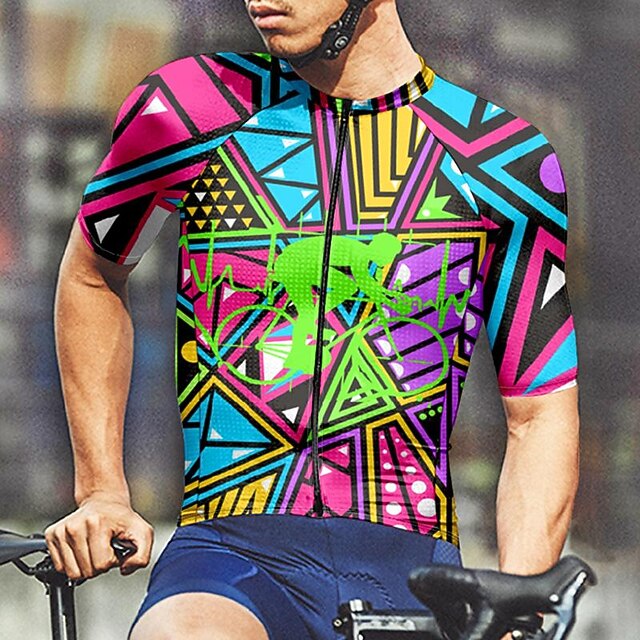 Homme Maillot Velo Cyclisme Manche Courte Cyclisme Tee-shirt Maillot ...