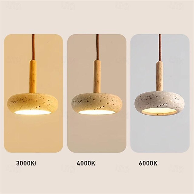 LED Pendant Light Stone Wabisabi 3 Light Color Pendant Lantern Design ...