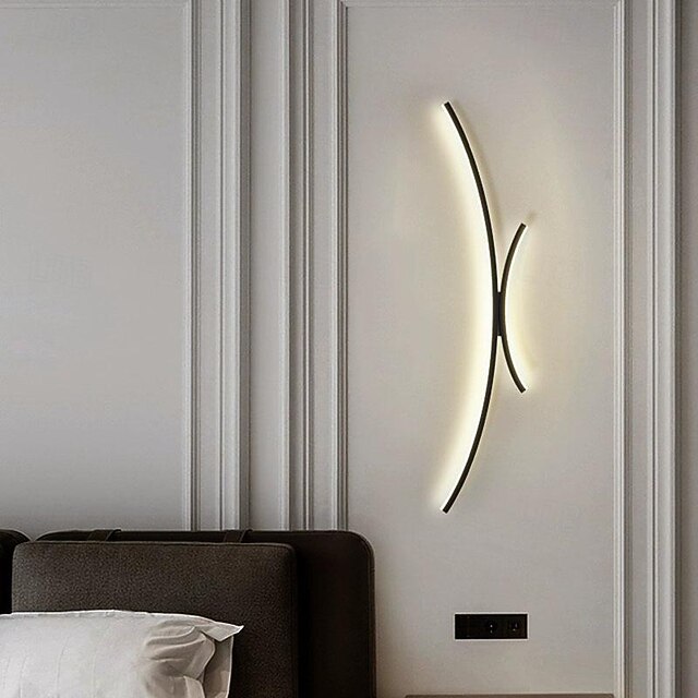 LED Indoor Wall Lights Warm White Rotating 2-Bulb Modern Metal and ...