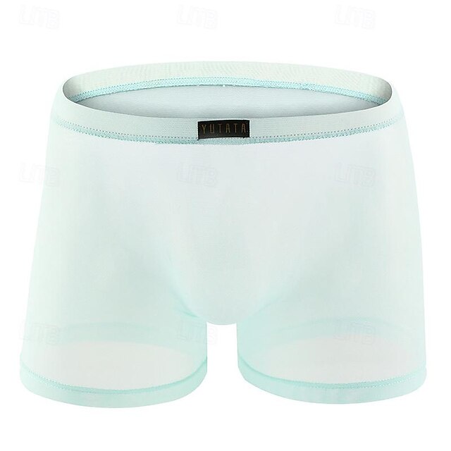 Men's 1 PCS Boxers Underwear Boxer Shorts Mesh Nylon Breathable Soft ...
