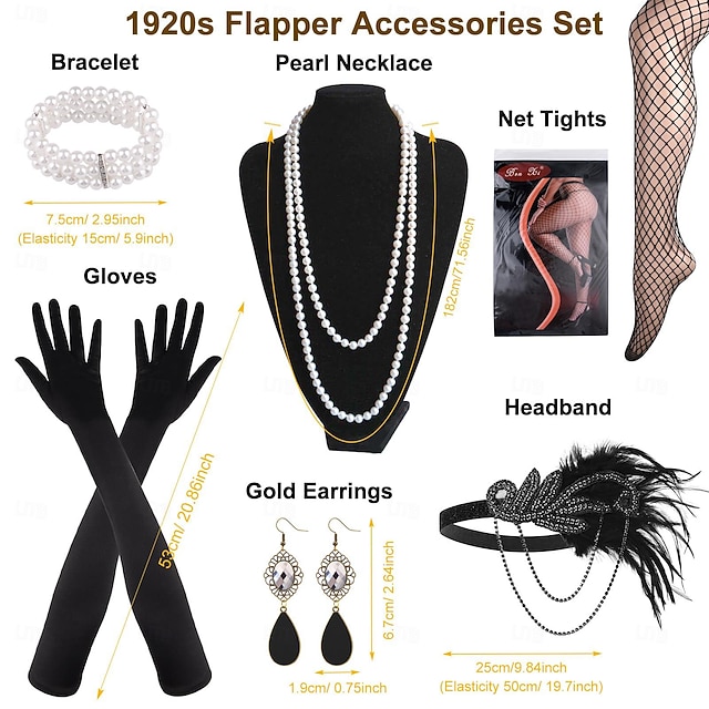 Roaring 20s 1920s Knee Length Dress Flapper Dress Outfits Sleeveless ...