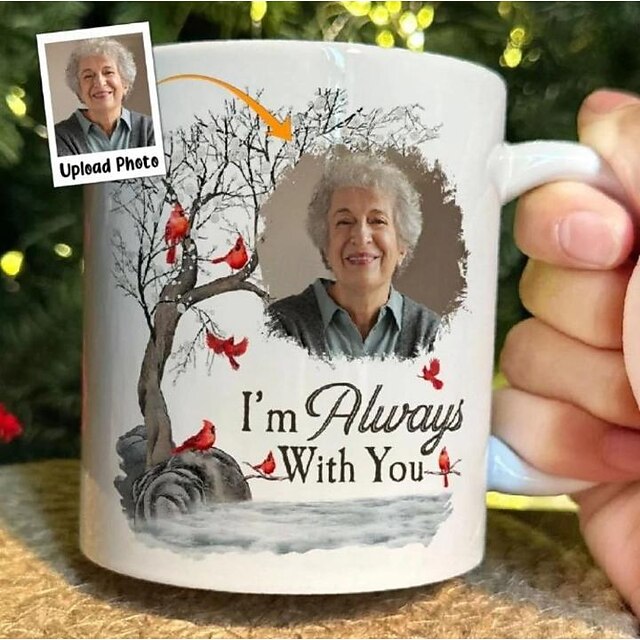 Personalized Photo Mug Memorial Cup Missing You Photo Mug- I'm Always ...