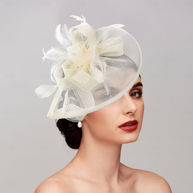 Fascinators Feathers Net Saucer Hat Wedding Horse Race Ladies Day ...