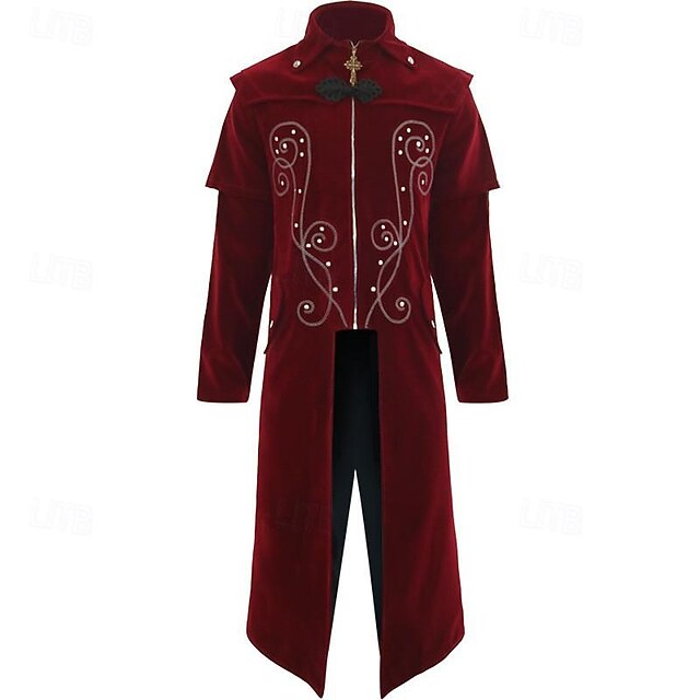 Retro Vintage Punk & Gothic Medieval Cosplay Costume Prince Vampire ...
