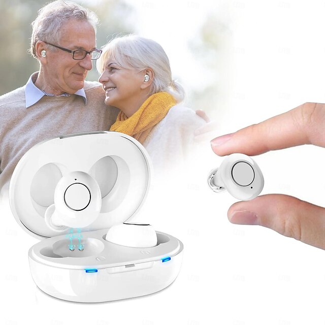 Rechargeable Invisible ITE Hearing Aid - Mini Digital Sound Amplifier ...