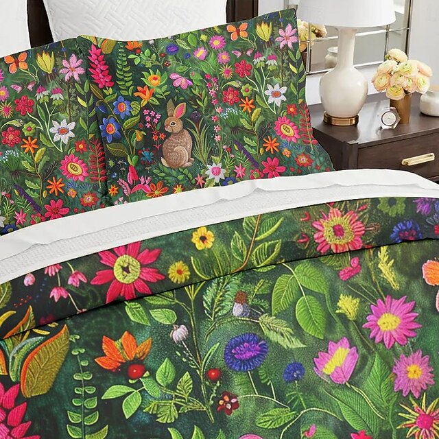Forest Animal Duvet Cover Set - Includes Duvet Cover and Pillowcases ...