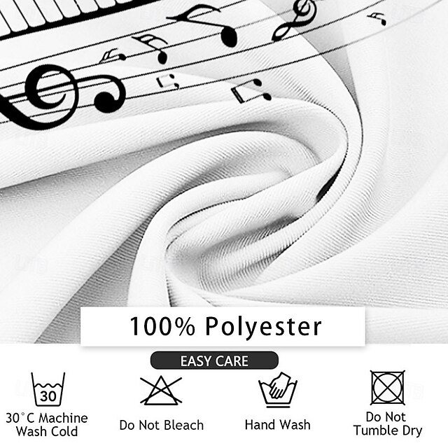 Men's Music Notes Shirt Button Up Shirt Long Sleeve Fashion Designer ...