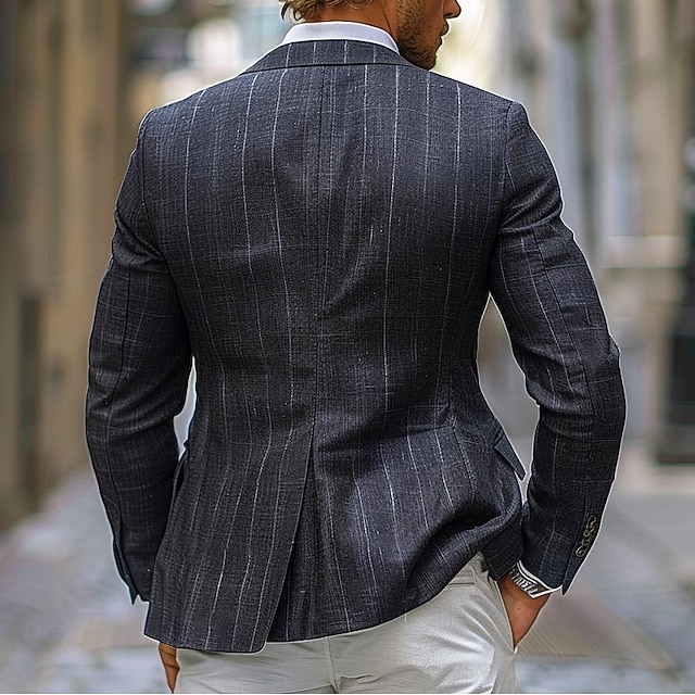 Men's 100% Linen Blazer Lightweight Jacket Outdoor Casual Without ...