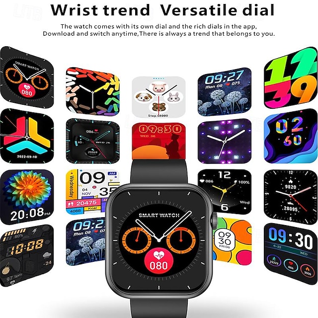 iMosi QX7 Pro Non-invasive Blood Glucose Smart Watch 2.0 inch ...