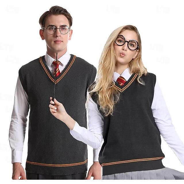 Suéter de punto con diseño mágico de Harry Potter y Gryffindor de Slytherin para parejas ...