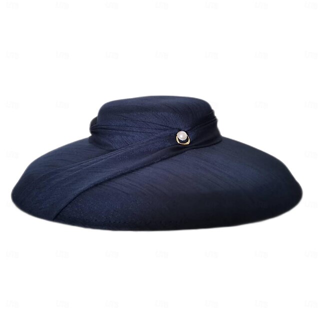 Hair Combs Hats Headwear Flax Sinamay Fedora Hat Sinamay Hat Casual Tea ...