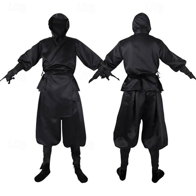 Cosplay-kostym Ninja Cosplay Vuxna Herr Karnival Maskerad Fest ...