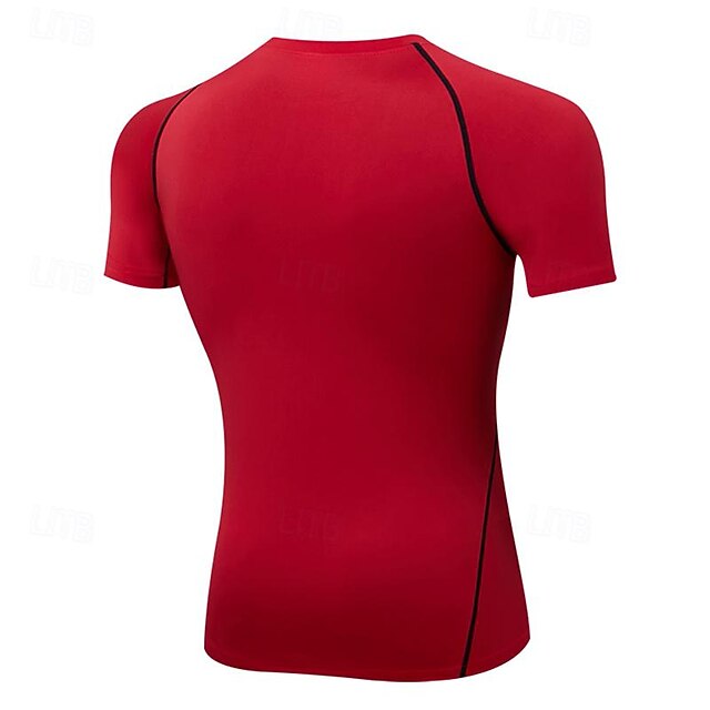 Men's Compression Shirt Athletic Shirt Gym Shirt Fitness Shirt Short Sleeve Tee Tshirt Casual ...