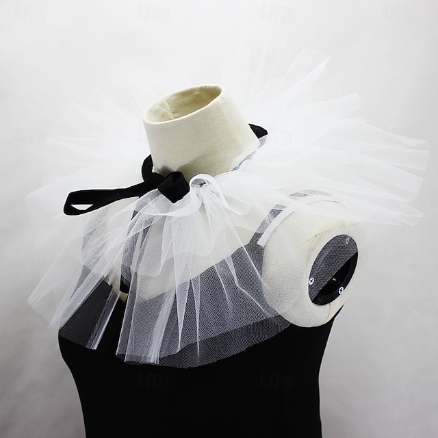 Retro Vintage Renaissance 17th Century Fake Collars Fancy Dress Women's ...