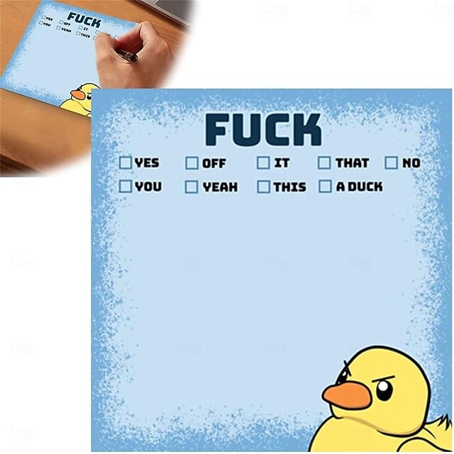 Funny Sassy Duck Sticky Notes, Funny Sticky Notes, Funny Work Stickers ...