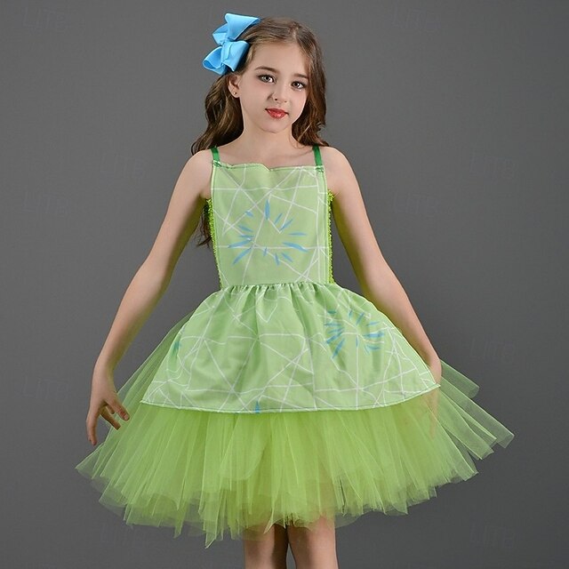 Princess Disgust Joy Outfits Costume Tutu Cosplay for Girls' Kids ...