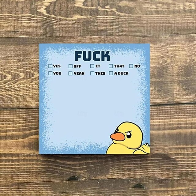 Funny Sassy Duck Sticky Notes, Funny Sticky Notes, Funny Work Stickers ...