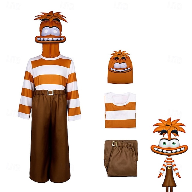 Inside Out 2 Anger Fear Sadness Dress Cosplay Costume Men's Women's ...