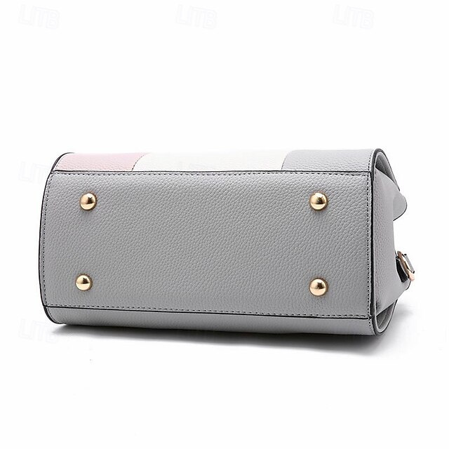 Women's Fashionable Colorblock Handbag with Cat Charm - Perfect for ...