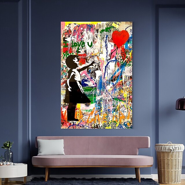 Banksy Style Astronaut oil painting Pop Art Graffiti art Oil Painting ...