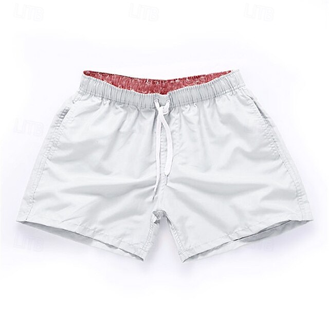 Men's Board Shorts Swim Shorts Swim Trunks Drawstring Elastic Waist ...