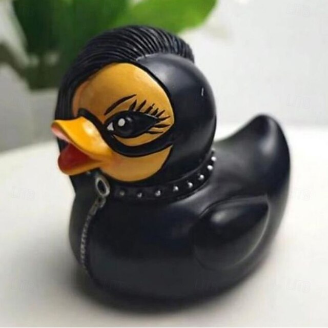 Duck Statue Decor Goth Satanic Duck, Gothic Punk Resin Collectible ...