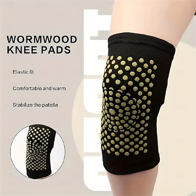 Rodillera de apoyo autocalentable de ajenjo, rodillera cálida para ...