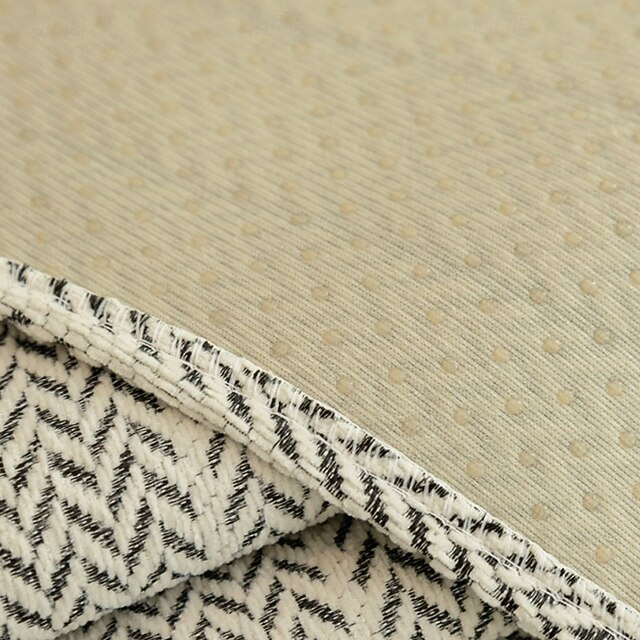 Solid Color Chenille Anti-Scratch Herringbone Couch Cover - Soft and ...