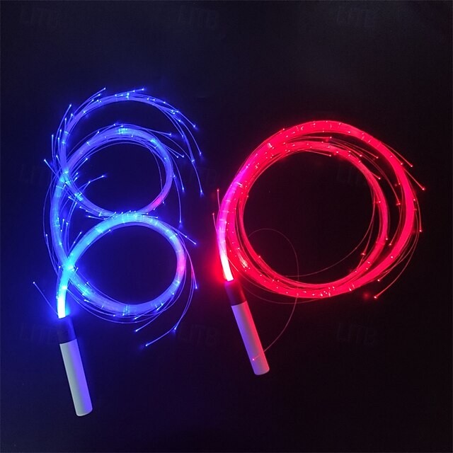 Colorful LED Dancing Flash Fiber Optic Whip Night Scene Christmas ...