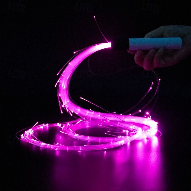 Colorful LED Dancing Flash Fiber Optic Whip Night Scene Christmas ...