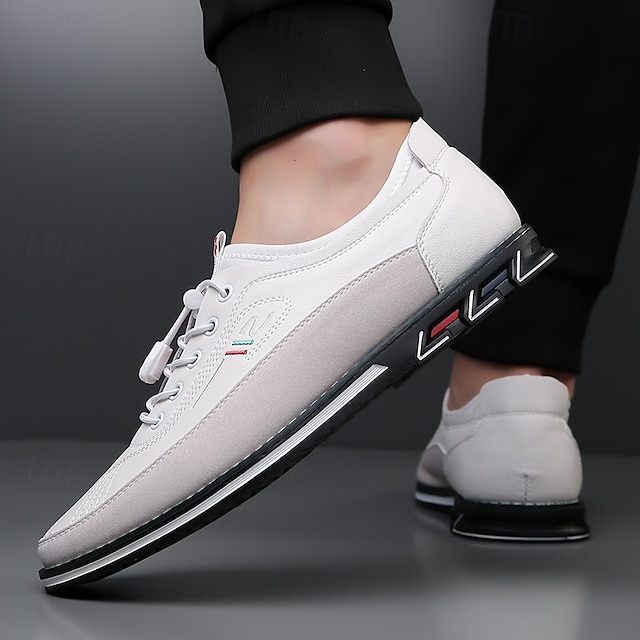Men's Brown Casual Sneakers with Lace-Up Design – Comfortable Non-Slip ...