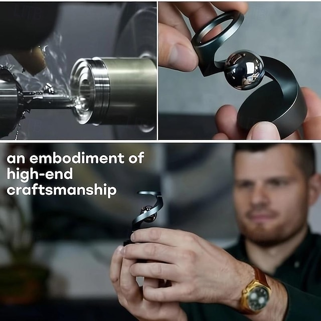 Anti-gravity Levitating Desk Toy Gyroscope, Optical Illusion Kinetic ...