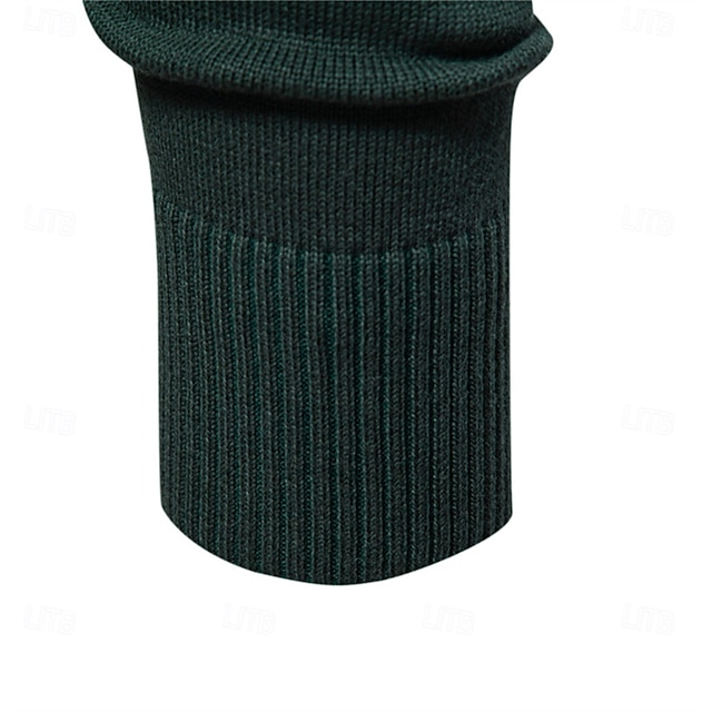 Mens Quarter Zip Cotton Pullover Sweaters Solid Color Casual Social ...