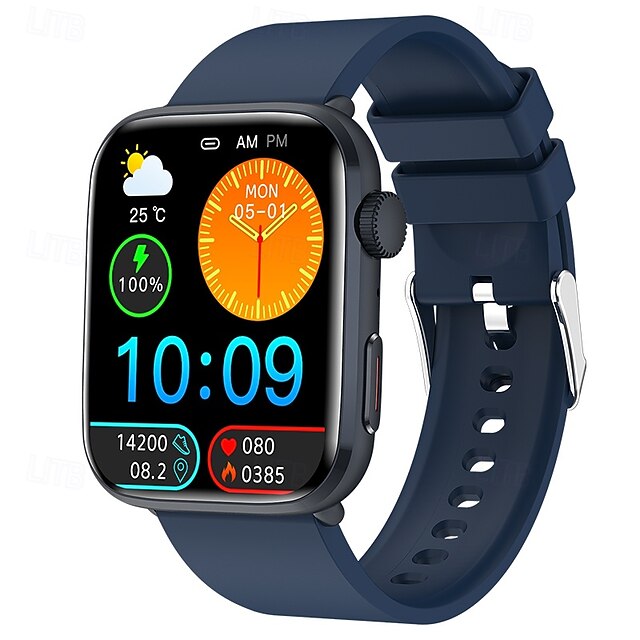 T90 Smart Watch with 1.91 Screen, Fitness Tracker, Temperature Monitor ...