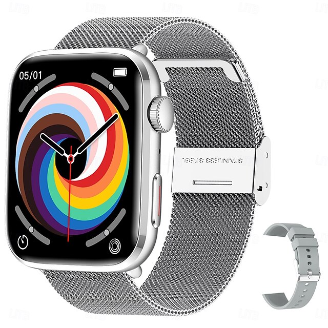 T90 Smart Watch with 1.91 Screen, Fitness Tracker, Temperature Monitor ...