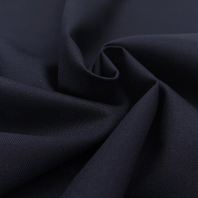 Men's Suits Office Work Navy Blue Spring & Fall Suit Peaked Lapel ...