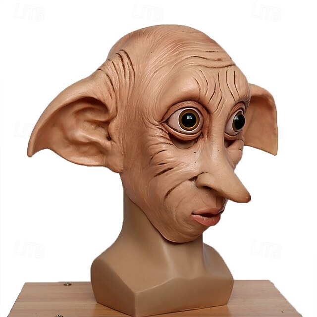 Elf Dobby Halloween Mask Full Head Realistic Mask Carnival Mask Funny ...