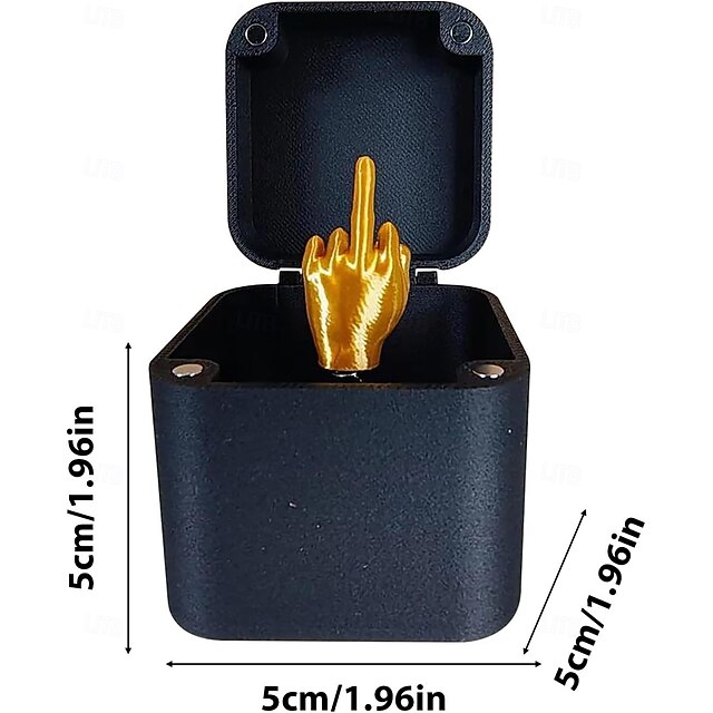 Middle Finger in Box for Adults Prank Gifts, 3D Printed Middle Finger ...