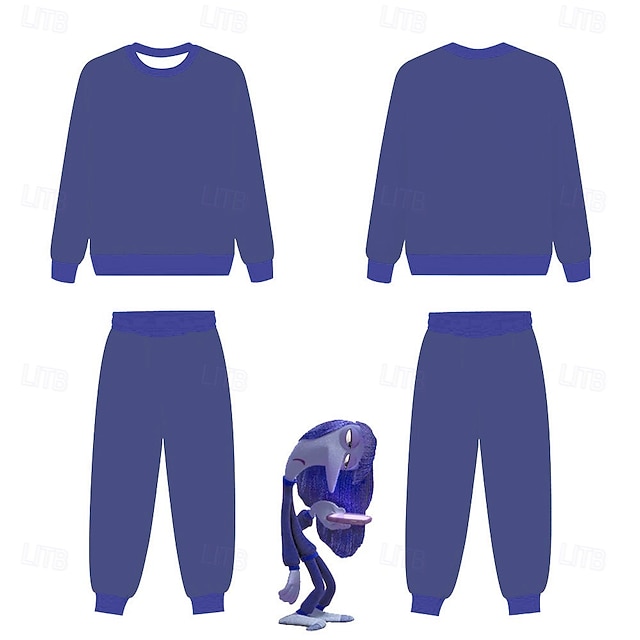 Inside Out 2 Anger Fear Sadness Dress Cosplay Costume Men's Women's ...