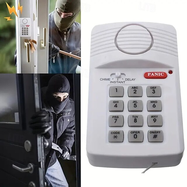 Wireless Security Alarm System for Home Garage & Shed - Includes Door ...