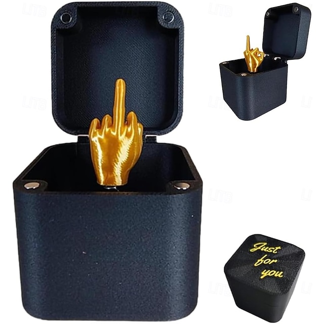 Middle Finger in Box for Adults Prank Gifts, 3D Printed Middle Finger ...
