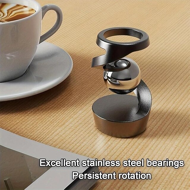 Anti-gravity Levitating Desk Toy Gyroscope, Optical Illusion Kinetic ...