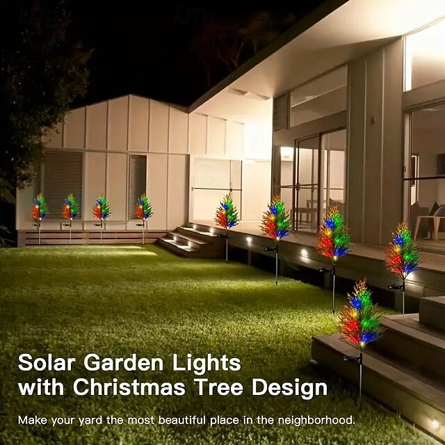 Solar Powered LED Lawn Light - Multicolor Stake for Garden Patio ...