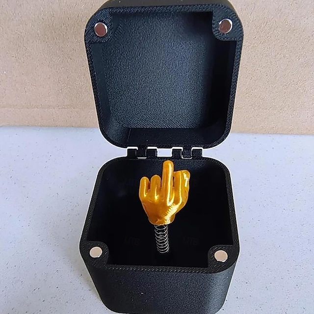 Middle Finger in Box for Adults Prank Gifts, 3D Printed Middle Finger ...