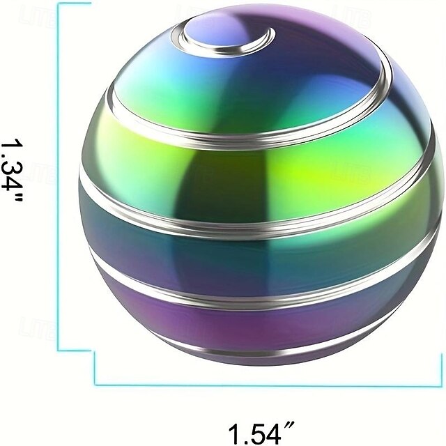 Kinetic Desk Toy Ball, 1.54'' Kinetic Desktop Spinning Toys, Optical ...